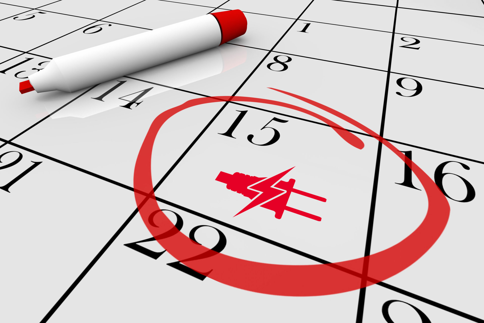 Schedule Electric Service 30, 60, or 90 Days In Advance